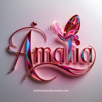 Imágenes de nombres personalizados en color rojo